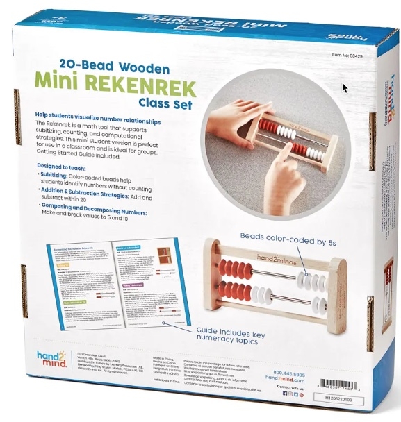 Mini 20-Bead Rekenrek Set of 25 | Hand2Mind